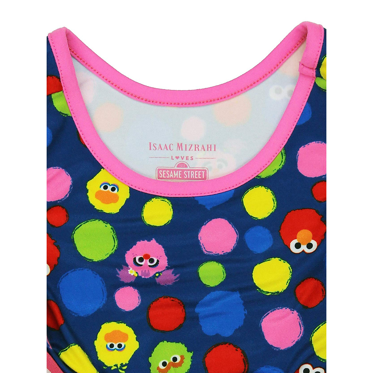 Isaac Mizrahi Loves Sesame Street Elmo Baby Toddler Fit and Flare Soft Dress (4T, Toddler Multicolor)