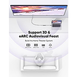 8K HDMI Extender 3FT, Highwings HDMI Extension Cable Male to Female Adapter for TV, 4K@120Hz 8K@60Hz 2.1 Ultra High Speed 48Gbps, Compatible with Roku/Fire TV Stick, PS5, PS4, UHD TV PC, Blu-ray