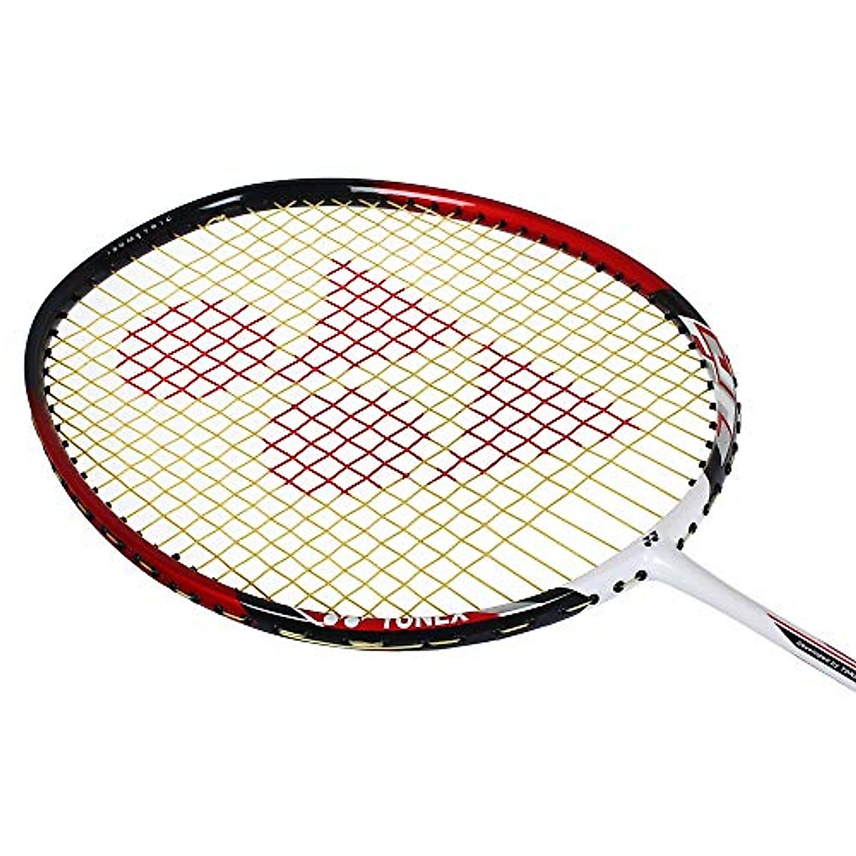 YONEX NR 7000i Graphite Strung Badminton Racket with Full Racket Cover (White/Red)| for Intermediate Players | 80 Grams |Maximum String Tension - 24lbs