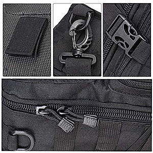 hopopower Tactical Sling Bag Pack Military Assault Rucksack Shoulder Bag Backpack Chest Pack Handbag Waterproof for Travel Hiking Camping Trekking Exploring Fishing Hunting