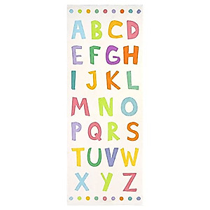 Topotdor Alphabet Kids Rug,Colorful Educational ABC Nursery Rug Ultra Soft Washable Rainbow Rugs for Bedroom Playroom Classroom,28"x70"