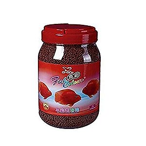 Uni-President Fish Colour Color Enhancing Red Parrot & Cichlid Fish Feed Food (Medium 388-gram)