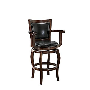 Boraam Jones 31" Swivel Bar Stool-Cappuccino, 29-Inch, 1-Pack