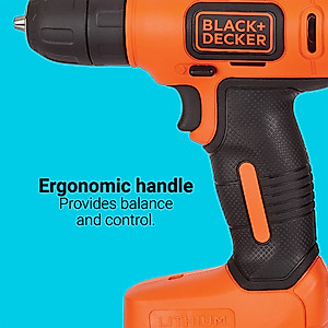 BLACK+DECKER 8V MAX* Cordless Drill + 43 pc. Home Decor Project Kit (BDCD8HDPK)