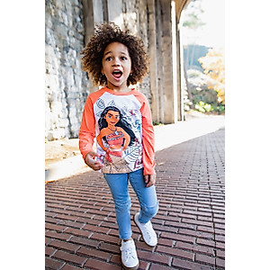 Disney Moana Infant Baby Girls 2 Pack T-Shirts White/Blue 18 Months