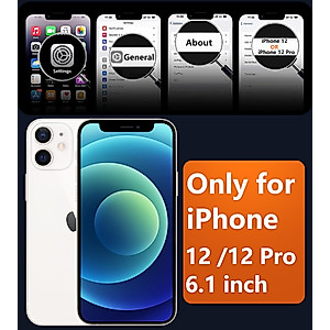 FNTCASE for iPhone 12 Phone Case: for iPhone 12 Pro Magnetic Matte Textured Military Grade Drop Protection Translucent Cell Cover - Slim Durable Shockproof Protective Bumper