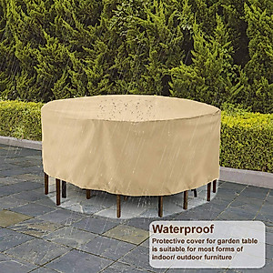 Patio Chair Cover Outdoor Patio Furniture Cover with Handles and Durable Hem Cord 600300D Durable Waterproof UV Resistant Fabric
