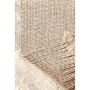 nuLOOM Courtney Braided Indoor/Outdoor Area Rug, 4' x 6', Tan