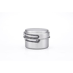 Keith Titanium Ti6012 2-Piece Pot and Pan Cook Set - 1200ml