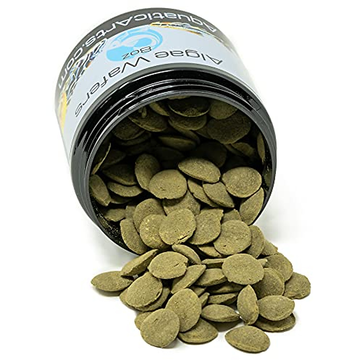 Aquatic Arts Algae Wafers (8 Ounce) Sinking Food for Live Aquarium Shrimp, Fish (Pleco/Tetra), Snails, and Bottom Feeders | High Protein Spirulina Blend Fish Food for Fish Tank Aquariums