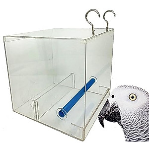 Large Tweeky Clean Seed Bird Feeder Parrot Toy Toys African Grey Amazon Tidy No Mess