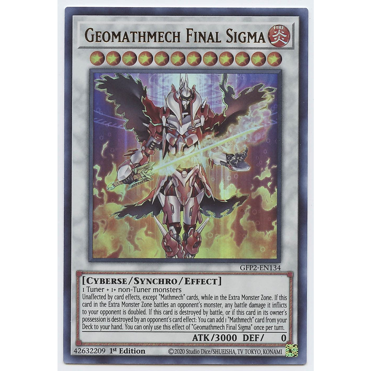 Geomathmech Final Sigma - GFP2-EN134 - Ultra Rare - 1st Edition