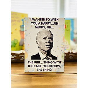 Pesky Patriot Funny Joe Biden Let’s Go Brandon Birthday Card | Hilarious Biden Political Gag Gift for Bday | Great for Republicans or Anti-Biden People