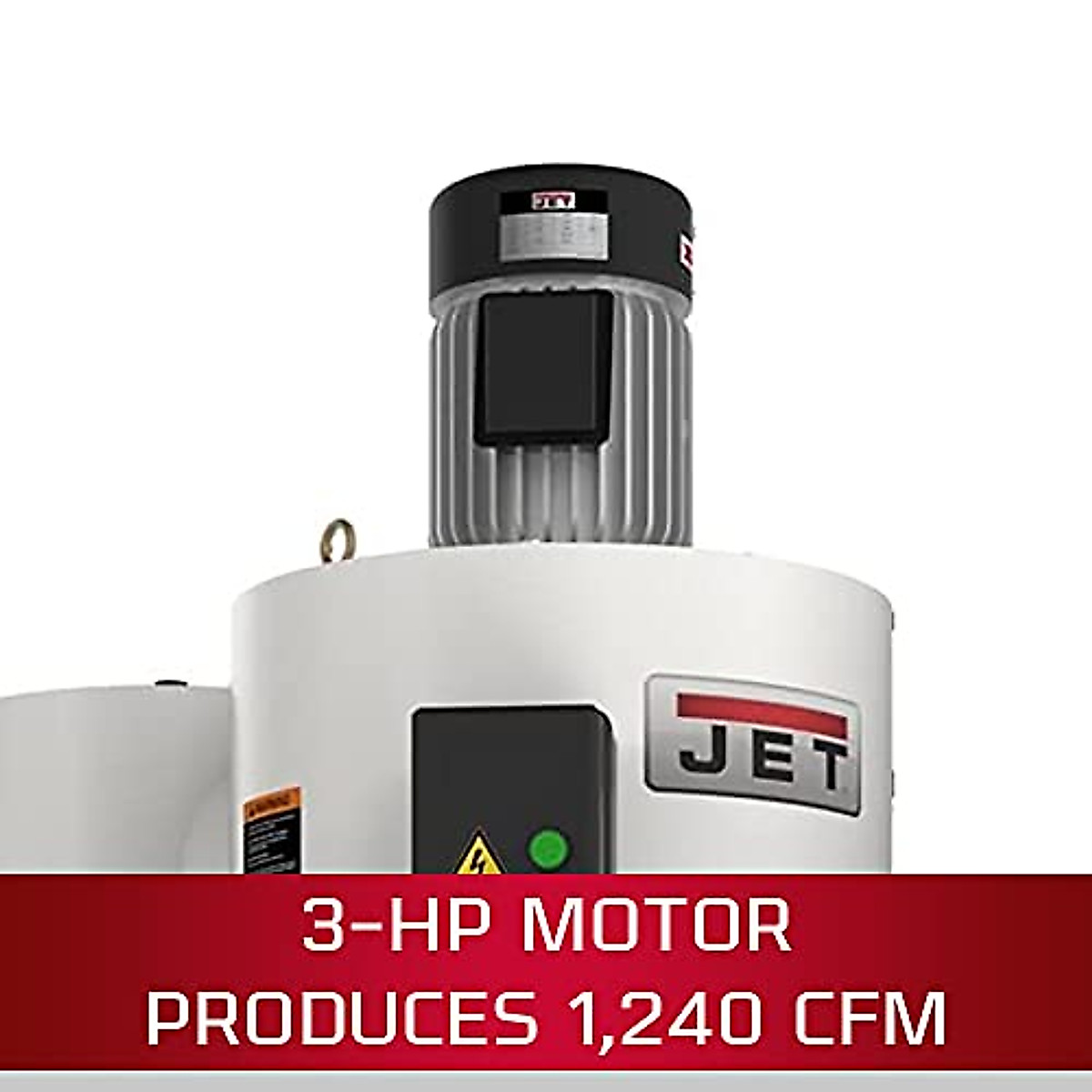 JET JCDC-3 Cyclone Dust Collector, 2-Micron Filter, 1240 CFM, 3HP, 1Ph 230 (717530K)