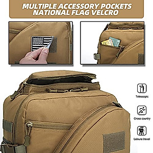 Lovelinks21 Hiking Trekking Rucksack Military Hiking Backpack 3 Day Molle Assault Pack Waterproof EDC Bag for Outdoor