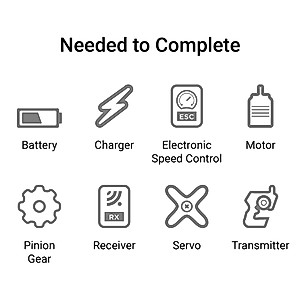 Axial RC Truck 1/10 RBX10 Ryft 4WD Rock Bouncer Kit, Gray, AXI03009