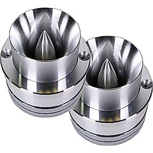 Audiotek W460S 600 Watt Titanium Super Car Bullet Tweeter 1 Pair - 8 Ohm with Built in Capacitor Filter - Pack of 2