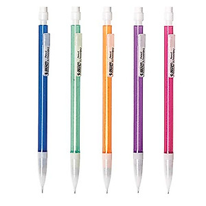 Back To School Supplies Bundle Set Of 6 Mead Spiral Notebook 1-subject, College Ruled, Pastel Color Cute School Notebooks, 70 Pages With 24 Ct Of Bic Xtra-sparkle Mechanical Pencil, Medium Point 0.7mm