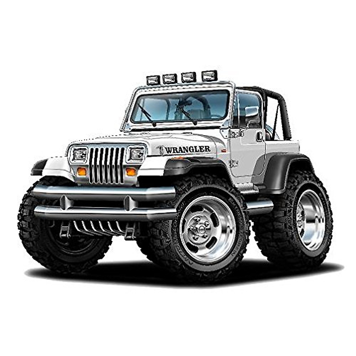 2008 CJ-7 KC Lights Wall Decal Vintage 3D Car Movable Stickers Vinyl Wall Stickers for Kids Room