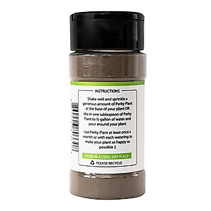 Perky Plant | Water Soluble Organic All Purpose Plant Food Fertilizer | 1 Shaker | Formulated for Live Indoor House Plants | Simply Shake in Watering Can or Plant Pots
