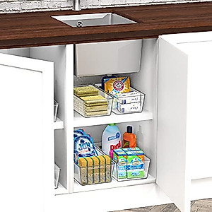 Simple Houseware Freezer Storage Organizer, Set of 8 (4Medium, 4Large)