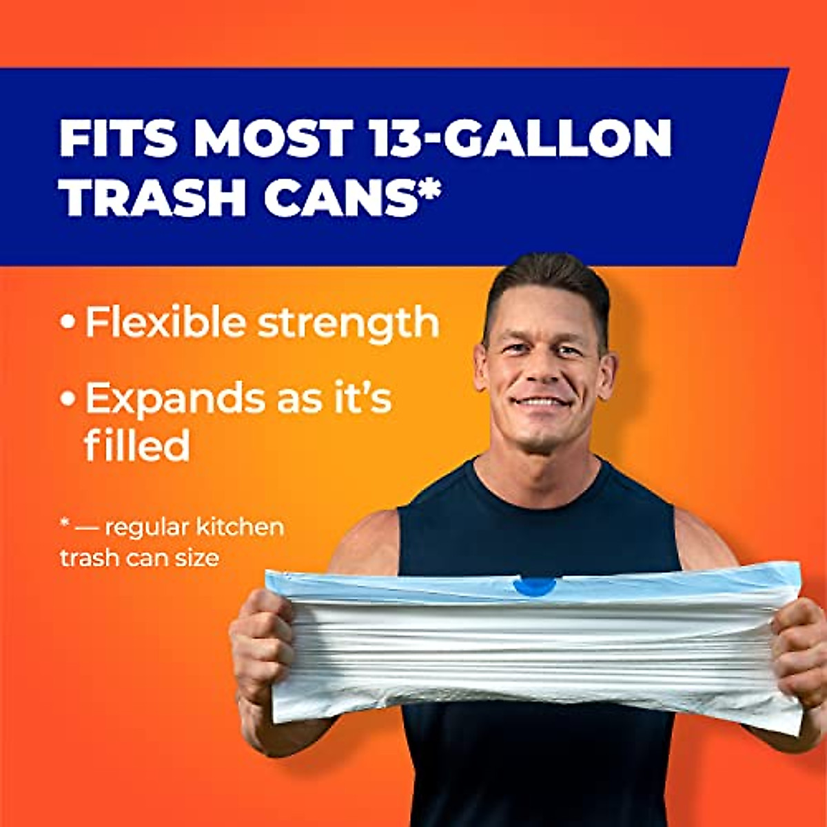 Hefty Ultra Strong Tall Kitchen Trash Bags, Lavender & Sweet Vanilla Scent, 13 Gallon, 110 Count