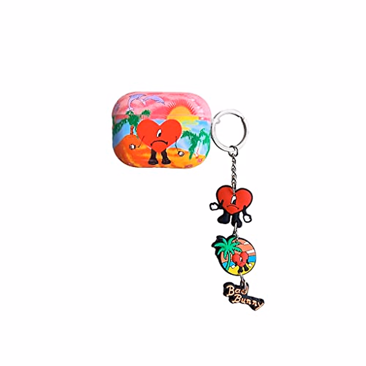 Liphontcta Cute Interesting Design Soft TPU Airpod Pro 2 Case，with Fashion Kawaii Lanyard Keychain，Suitable Man Women Girl 2022 Airpod Pro 2 Case,2019 Airpod Pro case. (Pro 2 Red)