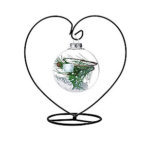 Ornament Display Stand with 1 Rope String Holder Home Wedding Decoration Rack (1, Heart)