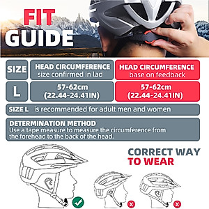 Shinmax Bike Helmet, CPSC/CPC Bike Helmet for Adult Men Women with Magnetic Goggles&Led Back Light Cycling Helmet Adjustable SM-T69