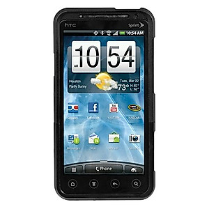 Seidio SURFACE Case with Kickstand for HTC EVO 3D - 1 Pack - Case - Retail Packaging - Black