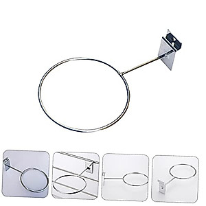 CLISPEED 15 Pcs Ball Bracket Wall Basketball Rack Hook Sports Basketball Wall Rack Basketball Holder Wall Mount Exercise Ball Stand Basketball Showing Rack Shelf Iron Round Fitness