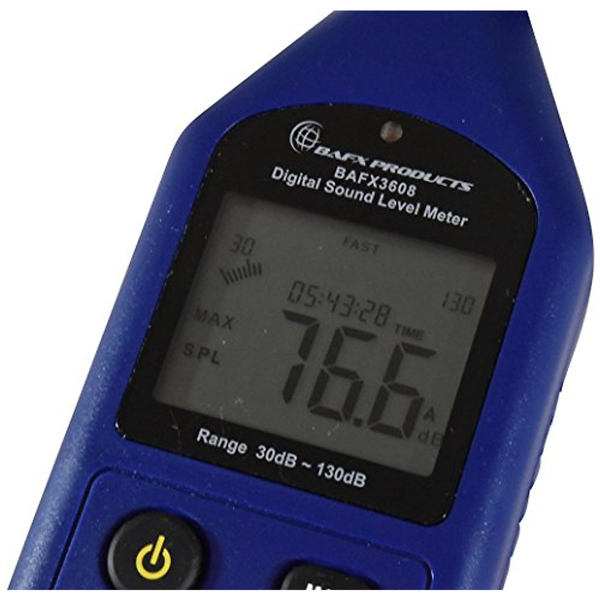 BAFX Products - Decibel Meter/Sound Pressure Level Reader (SPL) / 30-130dBA Range - 1 Year Warranty