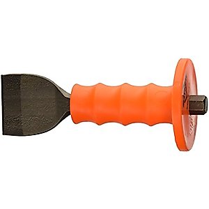Mayhew Select 35705 2-1/4-by-7-3/4-Inch Handguarded Mason Chisel , Black