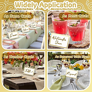 GGSTDDUP Wedding Table Numbers 1-20 with Place Cards and Table Number Holders, Elegant Gold Table Numbers for Wedding, Anniversary, Party