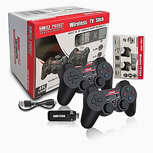 EASEGMER Retro Game Console Built-in 5,000 HDMI Video Games - 2.4G Wireless Video Handheld Games Controller with 32GB, 4K Game Stick Emulator Console Support 2 Players Games, Best Gift For Kids & Men