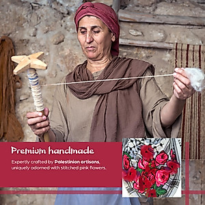 Ibyx Authentic Handmade Palestinian Keffiyeh - Show Your Pride with this Palestinian Shemagh Scarf (Black & White)