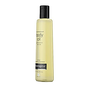 Neutrogena Body Oil Light Sesame Formula, Dry Skin Moisturizer & Hydrating Body Massage Oil, for Radiant & Healthy Looking Glow, Nourishing Bath Oil for Sheer Moisture, 16 fl. oz