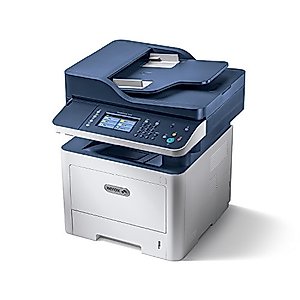 Xerox WorkCentre 3335/DNI Monochrome Multifunction Printer, Amazon Dash Replenishment Ready, Blue/white