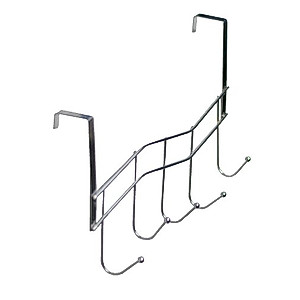 Southern Homewares Over The Door 5 Hook Storage Organizer Rack