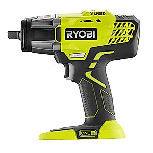 RYOBI P261 18 Volt One+ 3-Speed 1/2 Inch Cordless Impact Wrench w/ 300 Foot Pounds of Torque and 3,200 IPM (Batteries Not Included, Power Tool Only) (Renewed)