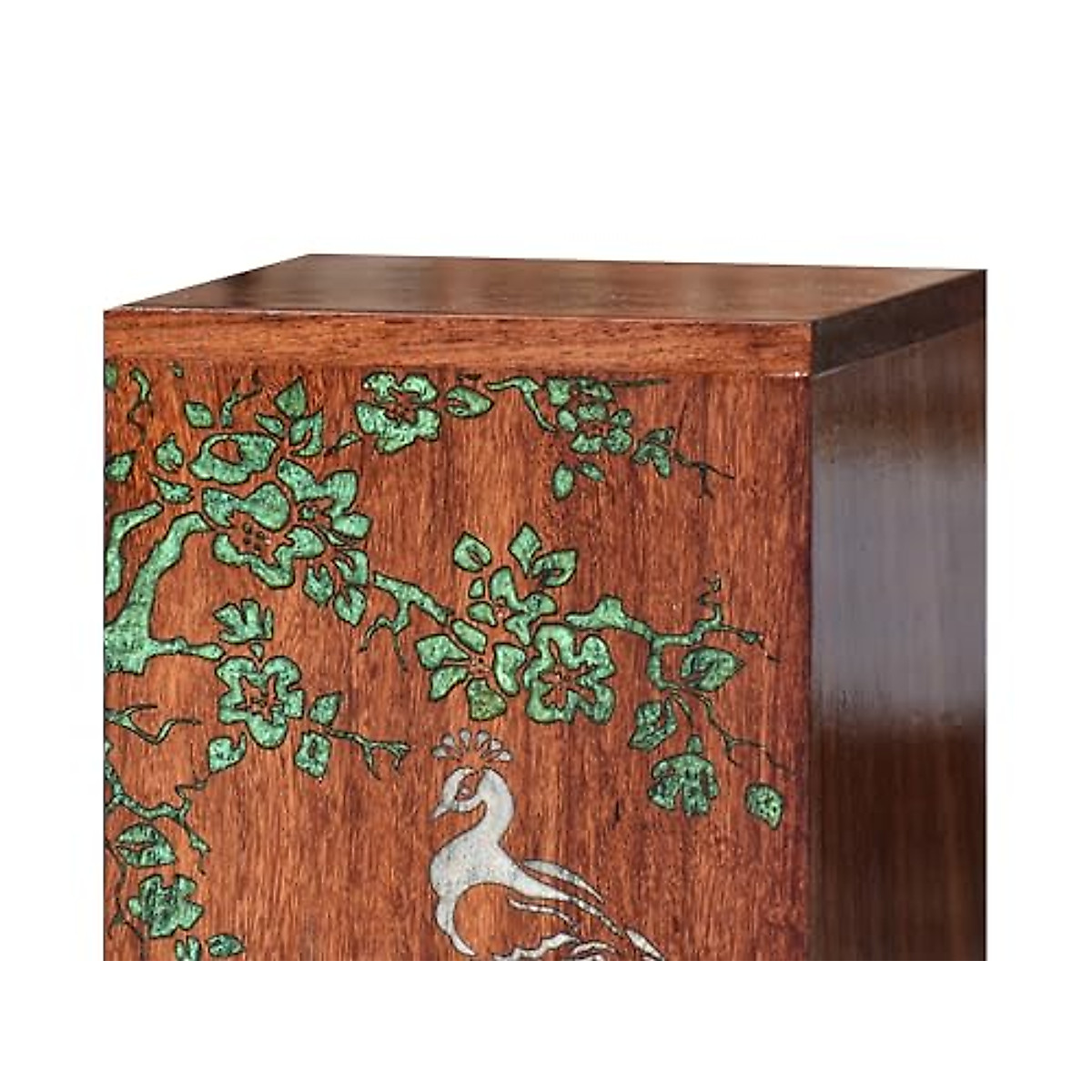 Peacock tree of life Resin Urn Wooden Urn Box Lichtenberg Figure Cremation Urn for Human Ashes Adult Large Funeral urn Ashes Urn for Ashes pet urn fractal burning urn Memorial Urn (LARGE up to 250 lb)