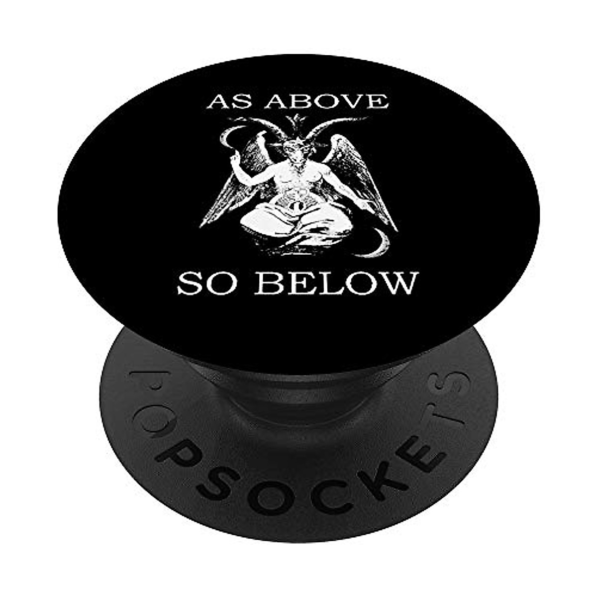 Baphomet As above So below Satanic Gothic PopSockets PopGrip: Swappable Grip for Phones & Tablets