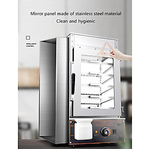 MBCEYLSTUB 5-Layer Electric Food Warmer, Steamed Bun Warmer, Commercial Bun Steamer, Food Steamer Warmer, Temperature Range 30-110℃