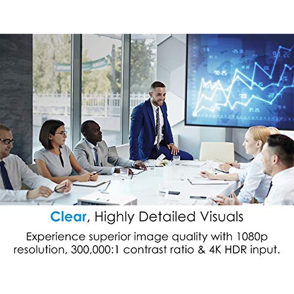Optoma ZH406 1080p Professional Laser Projector | DuraCore Laser Light Source Up to 30,000 Hours | Crestron Compatible | 4K HDR Input | High Bright 4500 lumens | 2 Year Warranty White