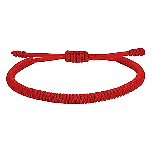 JENDEAR SHINE Tibetan Buddhist Bracelets for Women and Men, Hand Braided Rope Adjustable, Luck Faith Couple Friendship Gift