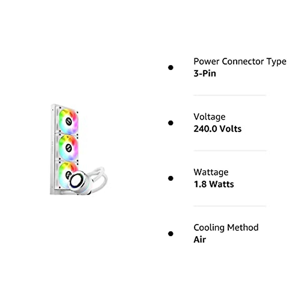 Lian-li Ac Galahad Aio360 Rgb White Closed Loop All-in-one Cpu Cooler