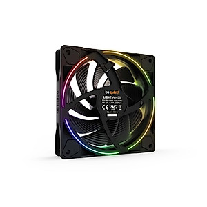 be quiet! Light Wings 120mm PWM High Speed Low Noise Premium ARGB Cooling Fan | 4-Pin | Ideal for Radiators and Heat Syncs | 3-Pack | Black | BL077
