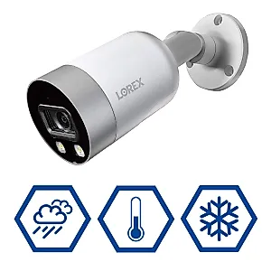 Lorex 4K Security Camera System,16-Channel 3TB NVR with 9 Indoor/Outdoor Wired IP POE Bullet Cameras with Active Deterrence, Motion Detection
