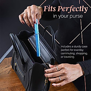 ClassyLady Glass Nail File - Crystal Nail File, Filing Board for Professional Fingernail Care and Smooth Precise Filing, Easy to Clean - Yellow/Pink with case