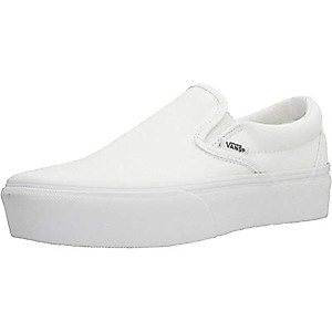 Vans Classic Slip-On Platform True White Men's 4, Women's 5.5